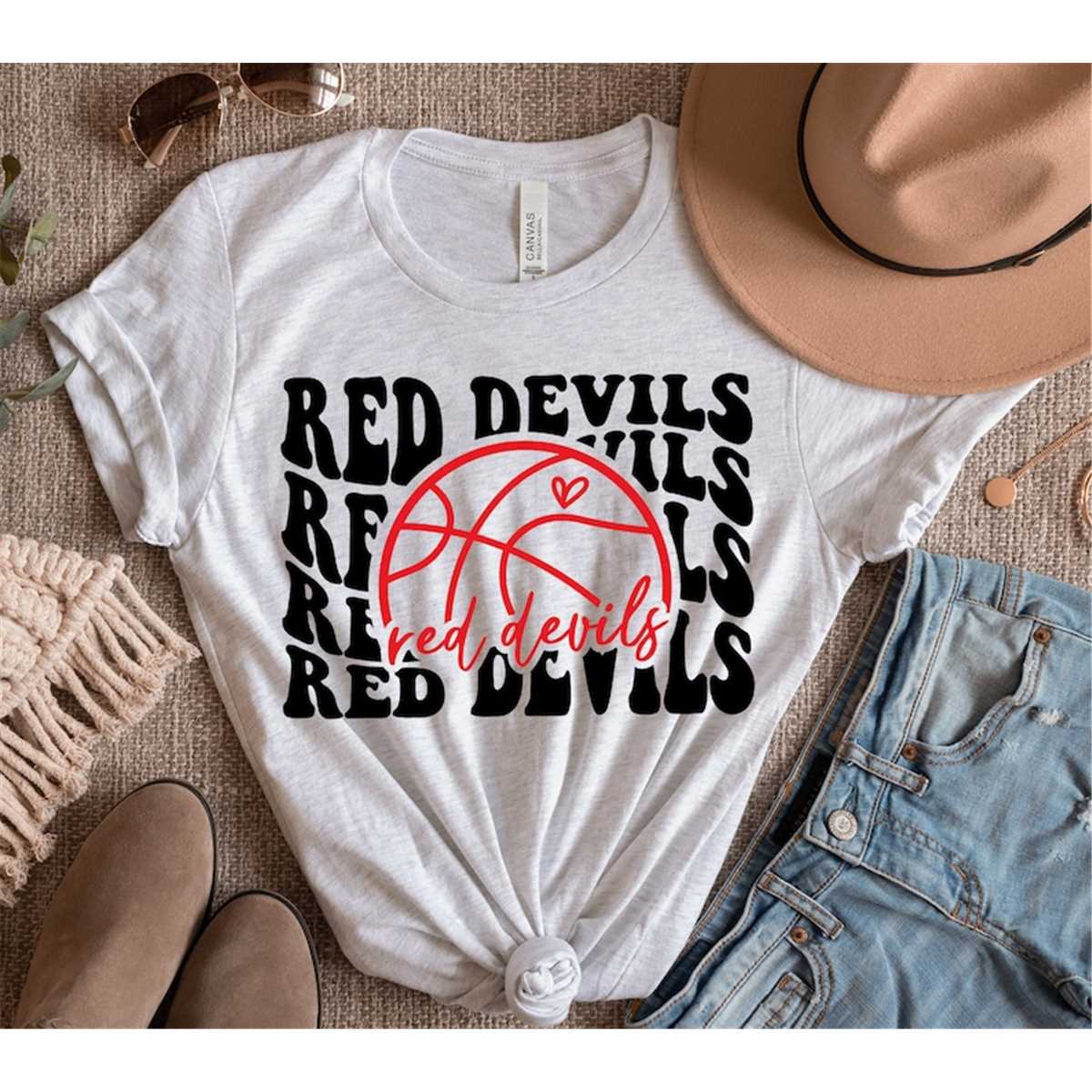 Red Devils Basketball SVG PNG,Red Devils svg,Red Devils Masc - Inspire ...