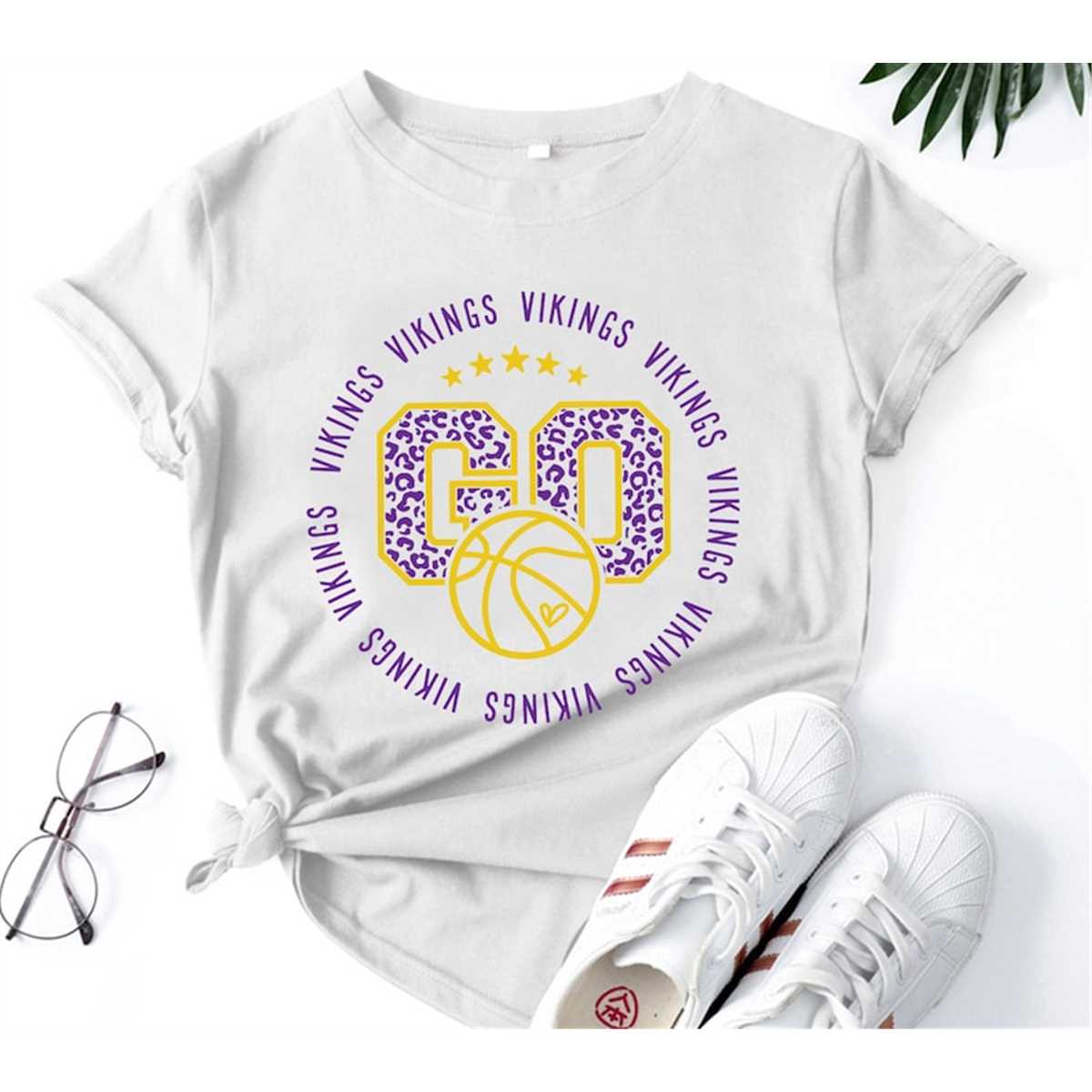 Go Vikings Basketball SVG PNG, Vikings svg,Leopard Go Viking - Inspire ...