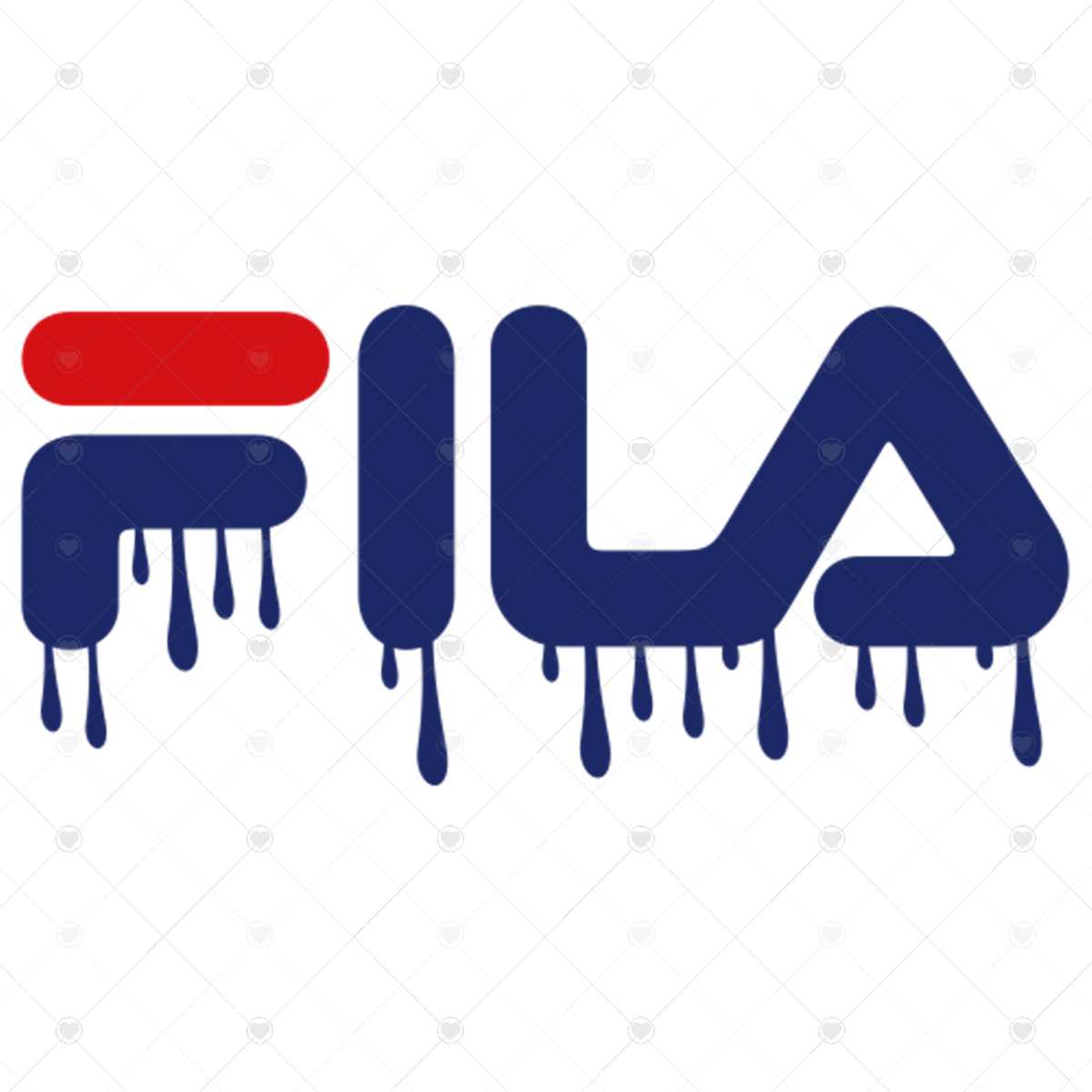 Fila Dripping Logo Svg - Inspire Uplift