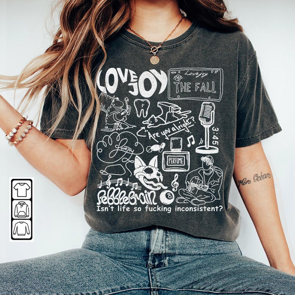 Lovejoy Doodle Art Shirt, Vintage Lovejoy Merch Lyrics Album - Inspire ...