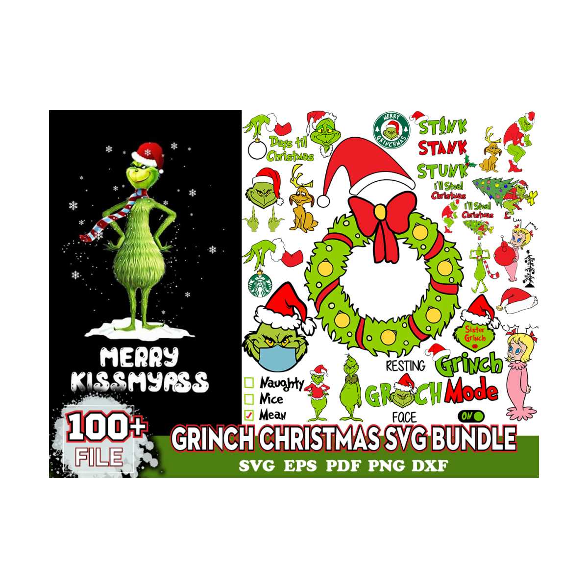 100 Grinch Christmas Svg Bundle, Christmas Svg, Grinch Svg, | Inspire ...
