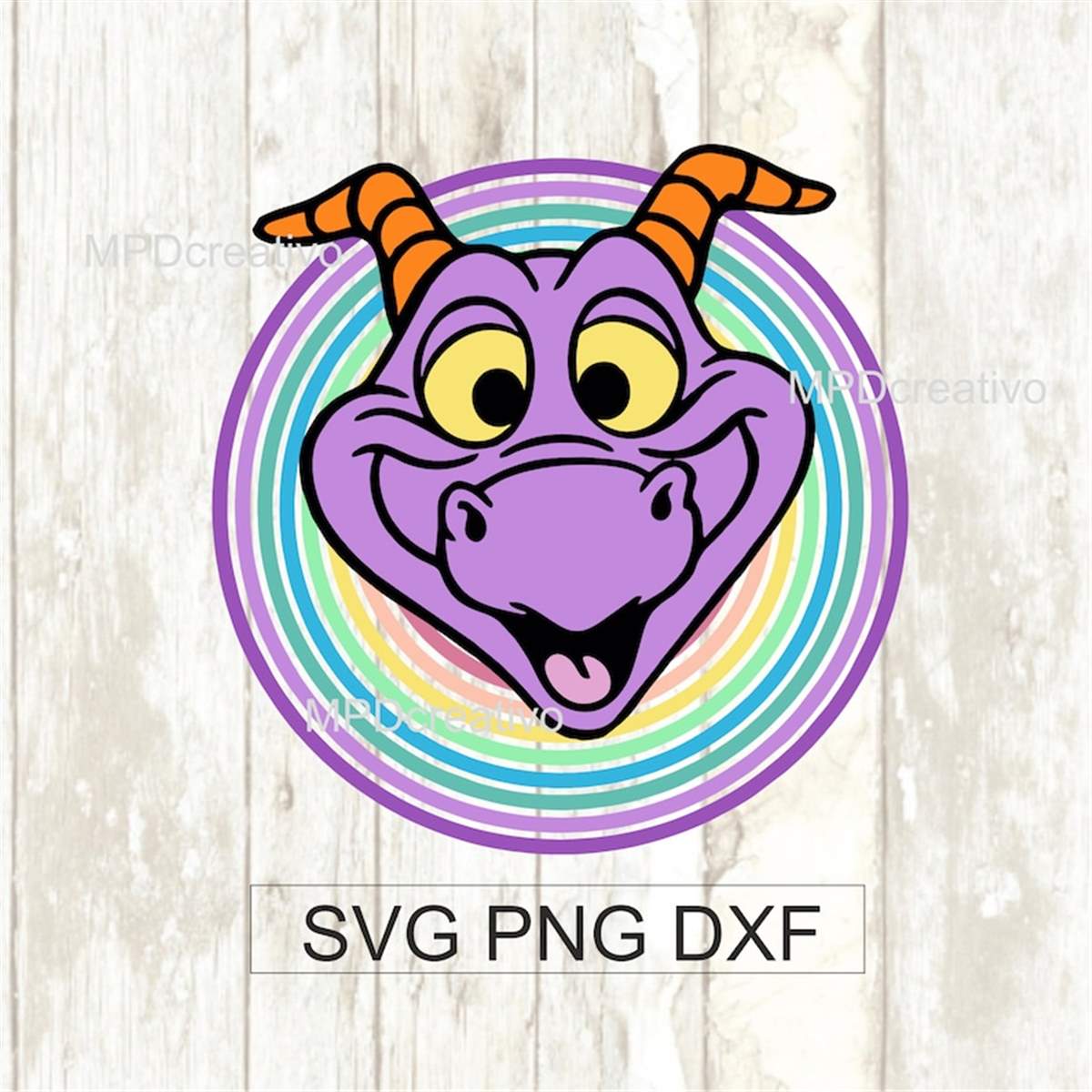 Figment Epcot SVG PNG DXF Purple Dragon DisneyWorld Inspired - Inspire ...
