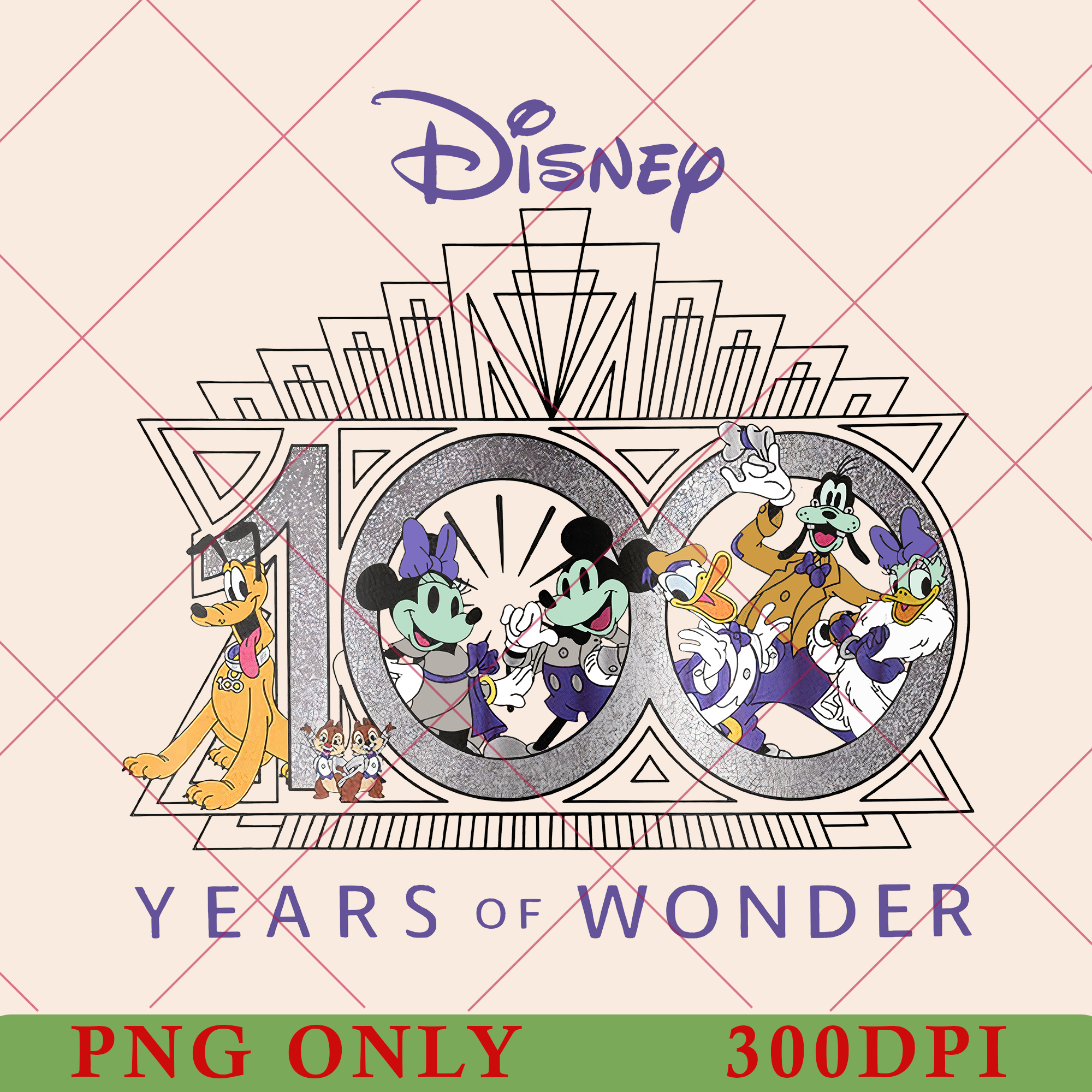 Mickey And Friends Disney 100 Years Of Wonder PNG, Walt Disn - Inspire ...
