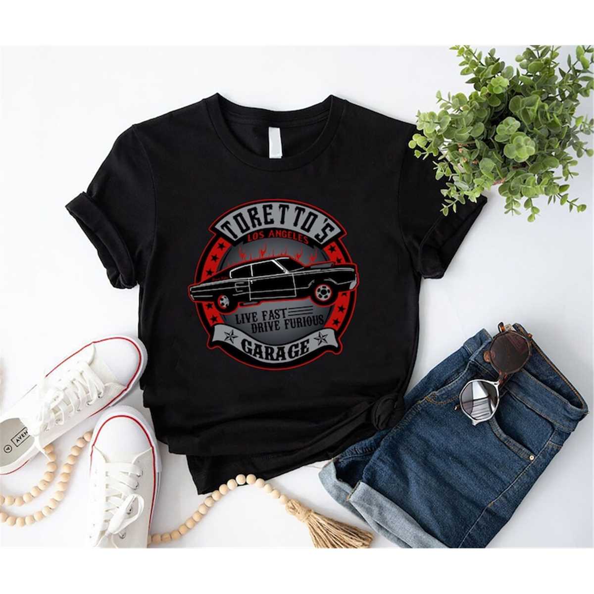 Toretto's Garage Logo T-Shirt, Fast And Furious Muscle Car T | Inspire ...