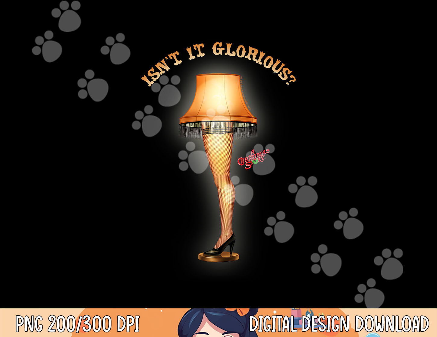 A Christmas Story Glorious Leg Lamp png,sublimation copy - Inspire Uplift