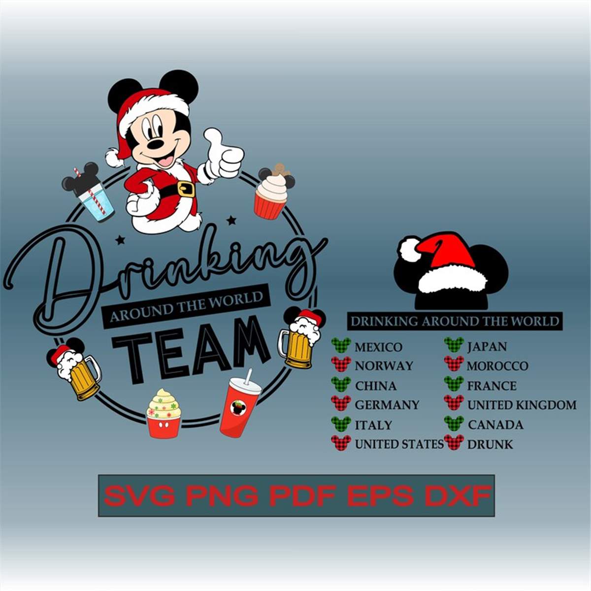 Drinking Around the World Christmas svg, Epcot beer Housewif - Inspire ...