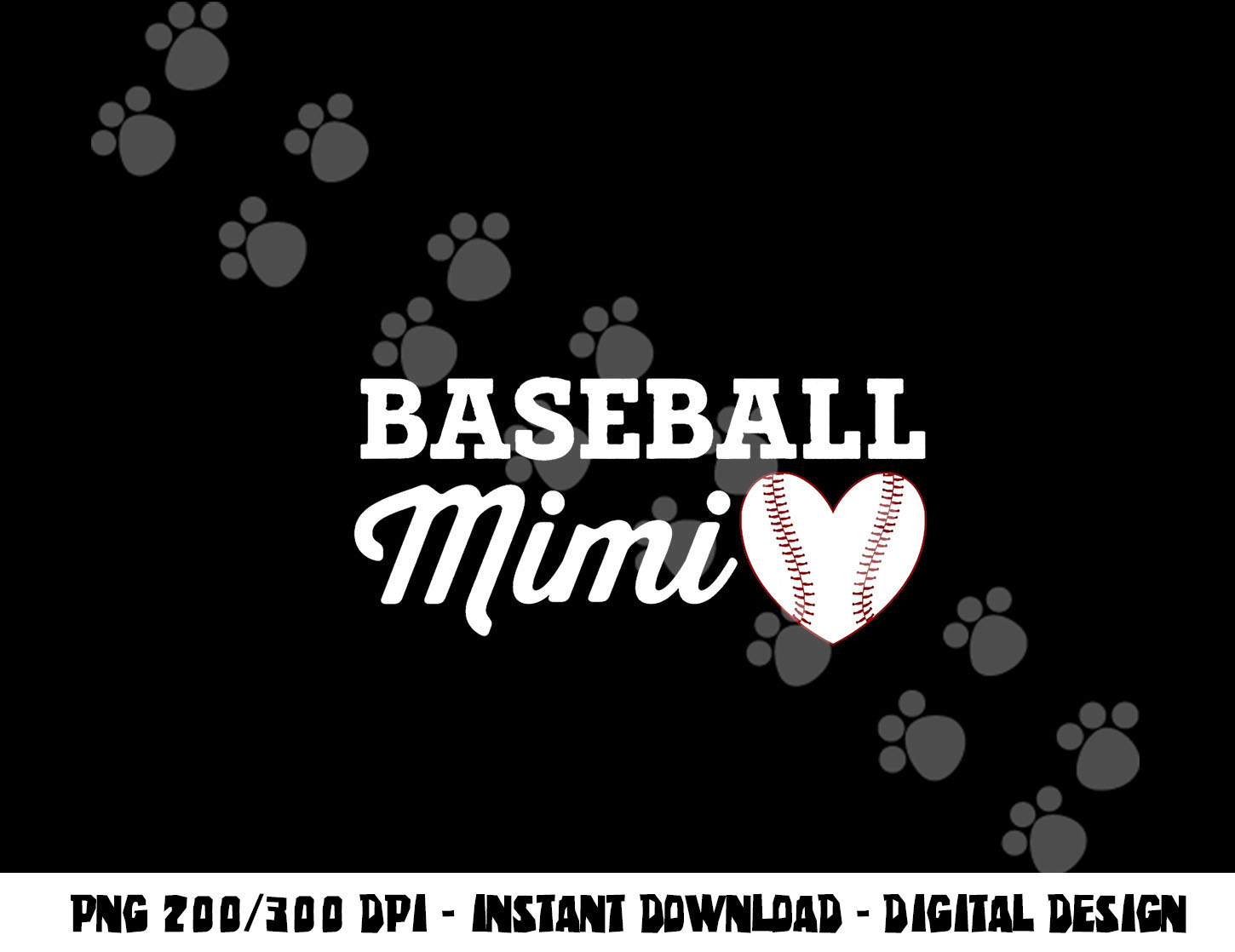 Baseball Mimi Love Heart Baseball Sports png, sublimation co | Inspire ...