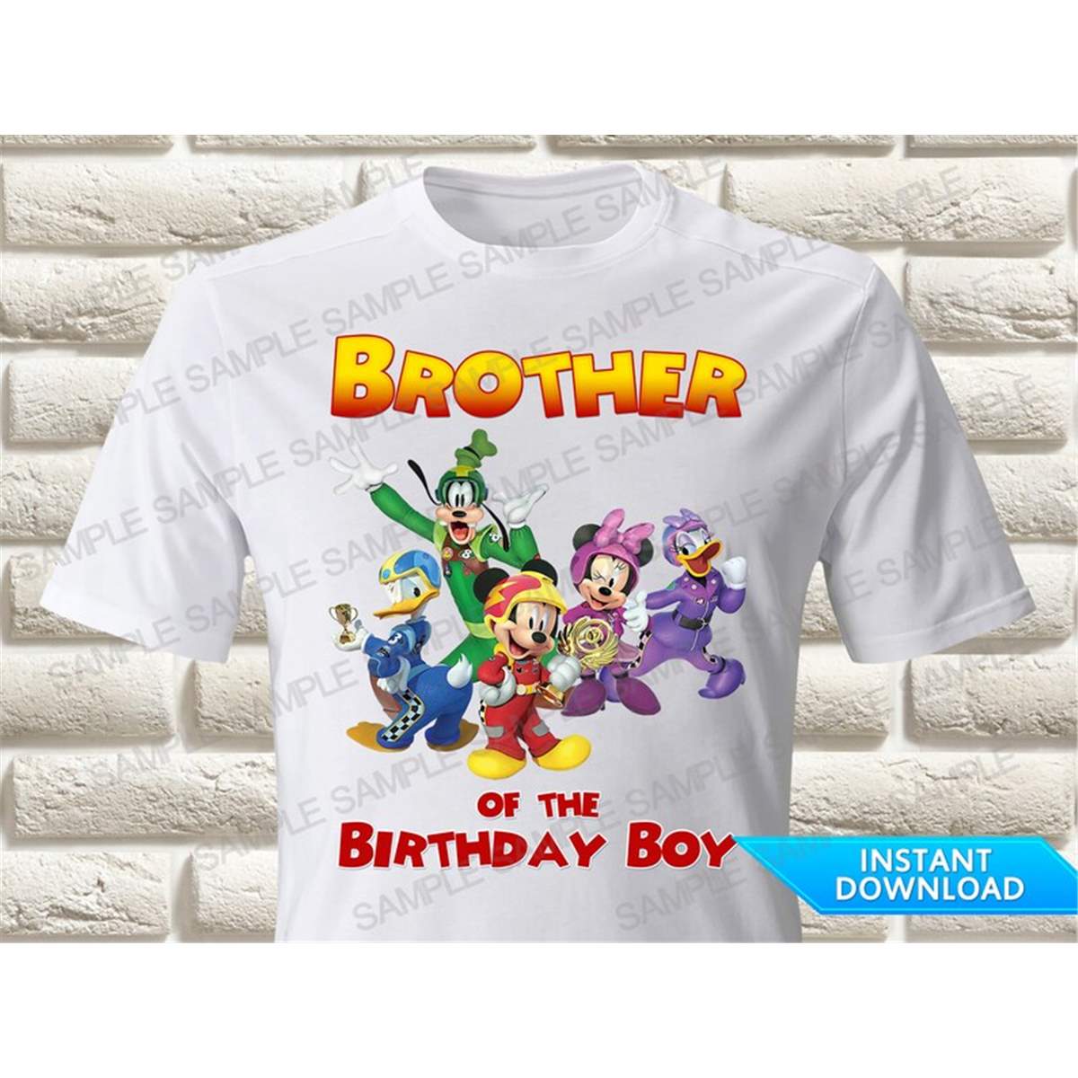 Mickey Mouse and Roadster Racers Brother of the Birthday Boy | Inspire ...