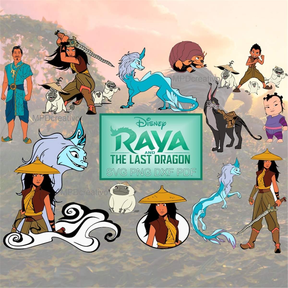 Raya and the last dragon svg png dxf pdf, Raya Svg, Princess - Inspire ...