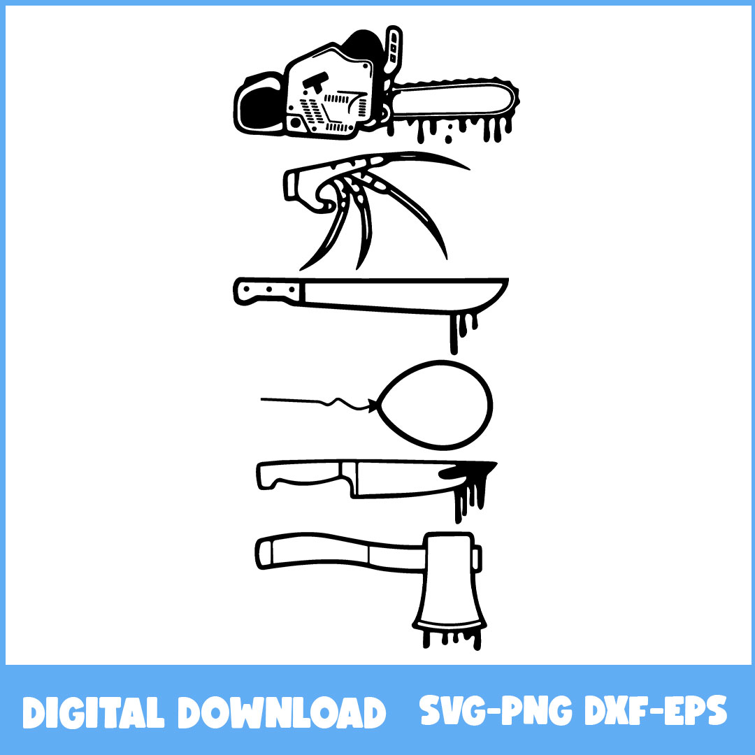 Horror Movie Weapons Svg, Michael Myers Svg, Horror Characte - Inspire ...