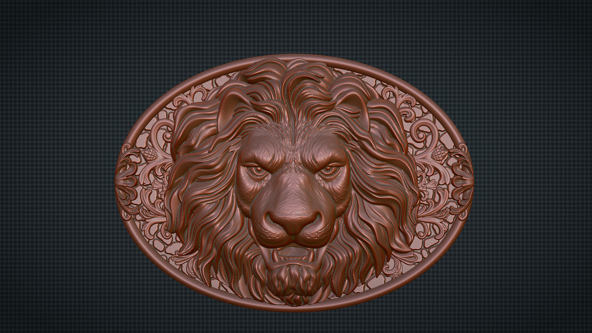 Lion Head 3D STL Model for CNC Router 3D Printer - Inspire Uplift