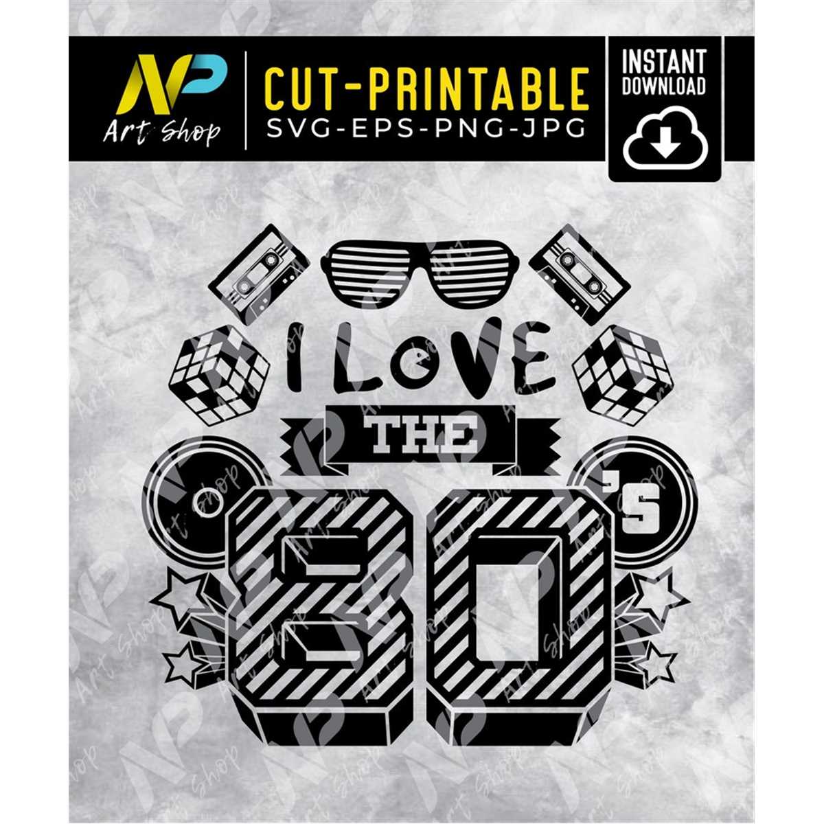 I love the 80's Svg,1980 design, Retro 70's 80' 90's Svg | Inspire Uplift