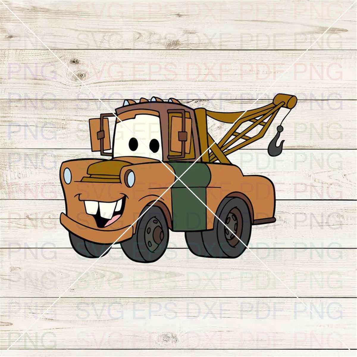 Mater Car Cars 013 Svg Dxf Eps Pdf Png, Cricut, Cutting file | Inspire ...