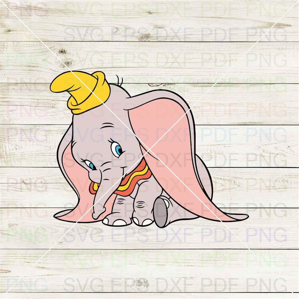 Dumbo 022 Svg Dxf Eps Pdf Png, Cricut, Cutting file, Vector, | Inspire ...