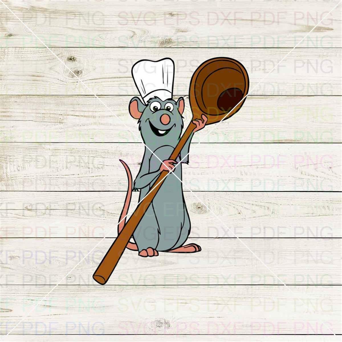 Mouse Remy Ratatouille 002 Svg Dxf Eps Pdf Png, Cricut, Cutt | Inspire ...