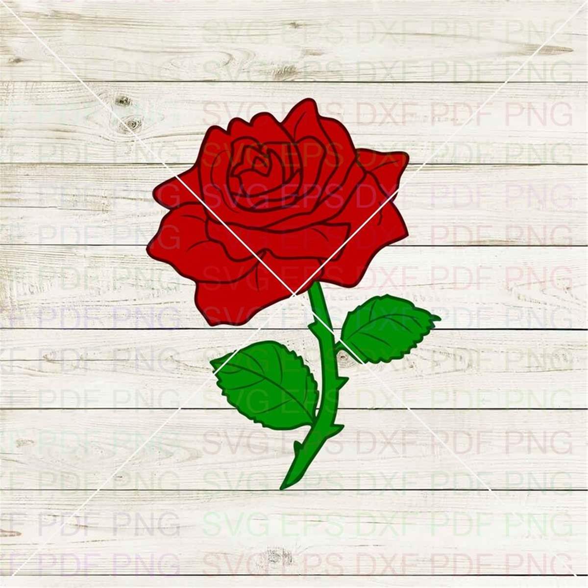 Enchanted Rose Beauty And The Beast 014 Svg Dxf Eps Pdf Png, | Inspire ...