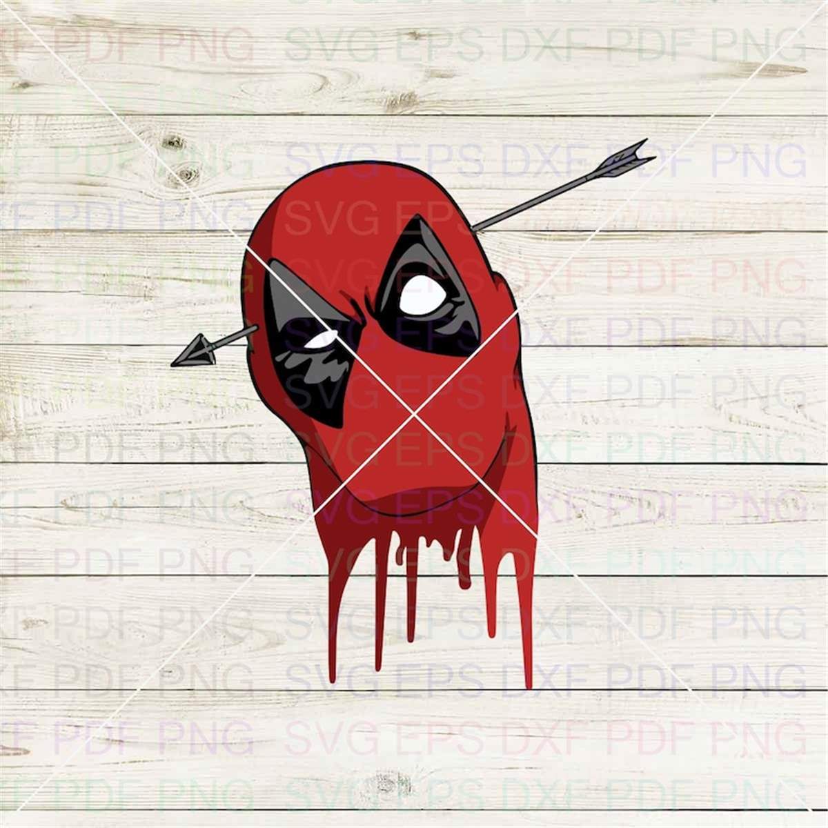 Deadpool 057 Svg Dxf Eps Pdf Png, Cricut, Cutting file, Vect | Inspire ...