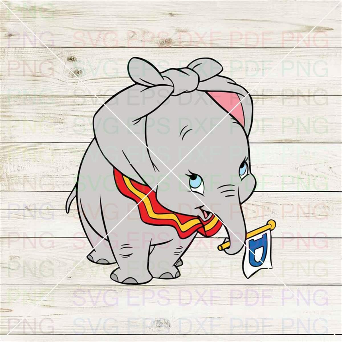 Dumbo 026 Svg Dxf Eps Pdf Png, Cricut, Cutting file, Vector, | Inspire ...