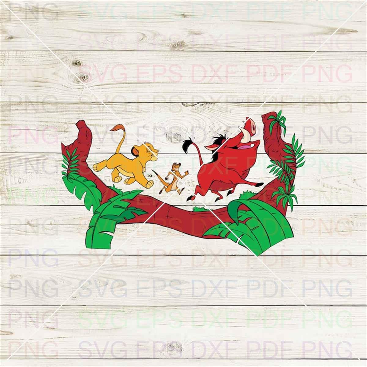 Timon And Pumbaa The Lion King 031 Svg Dxf Eps Pdf Png, Cric | Inspire ...