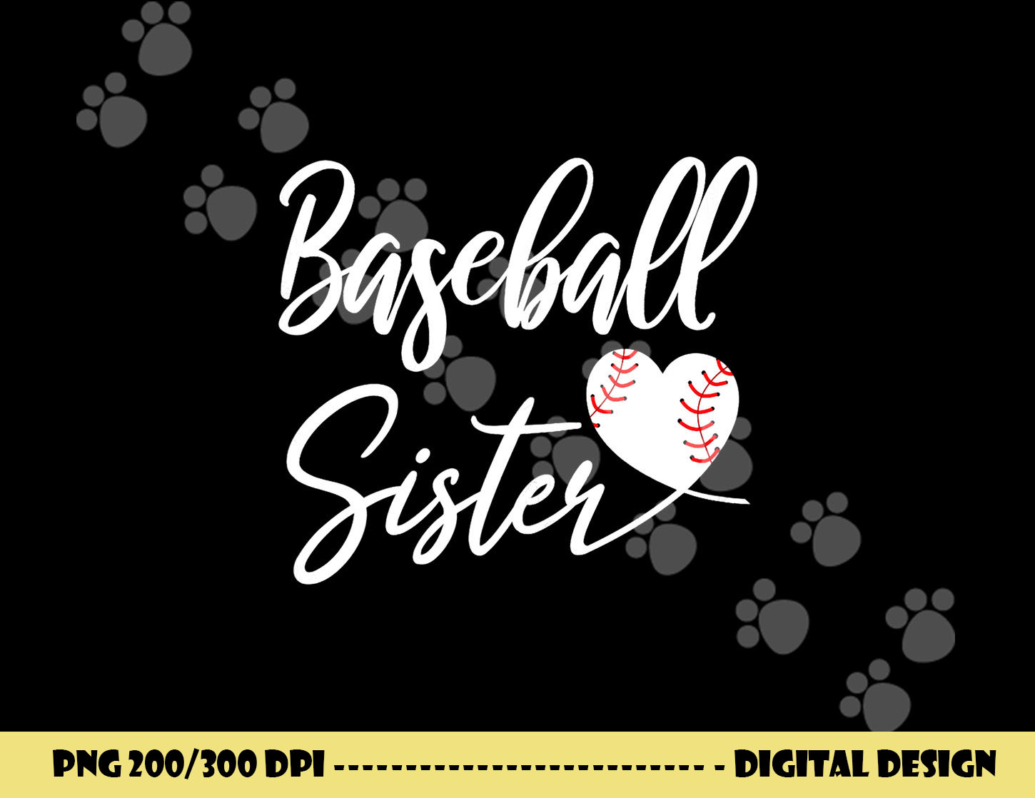 Baseball Sister png, sublimation copy | Inspire Uplift