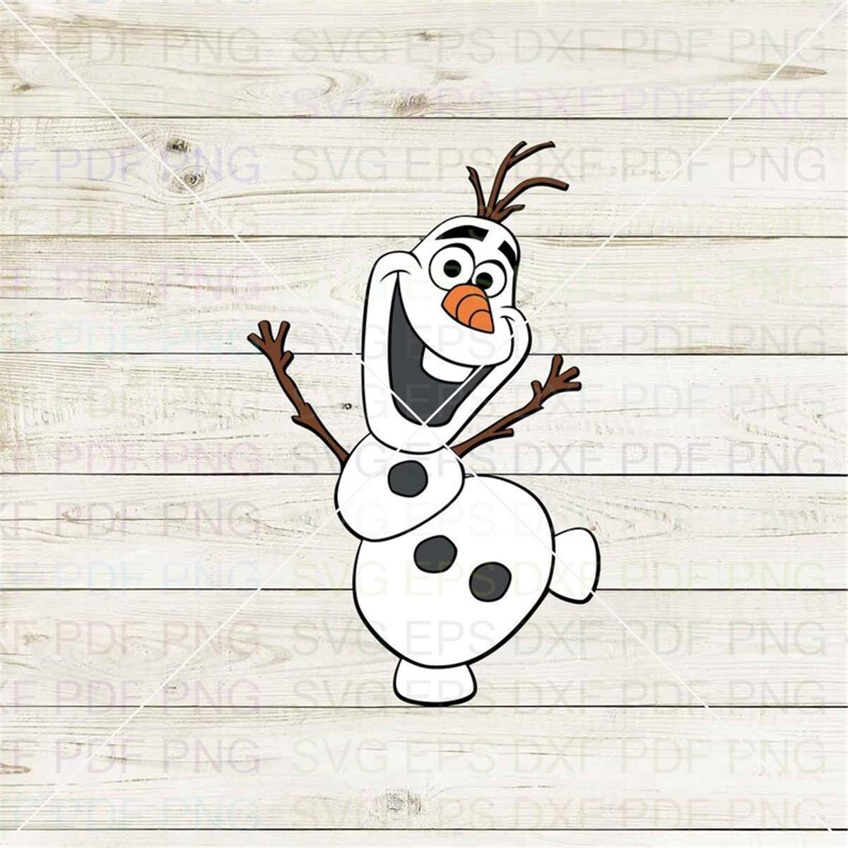 Olaf Frozen 009 Svg Dxf Eps Pdf Png, Cricut, Cutting file, V | Inspire ...