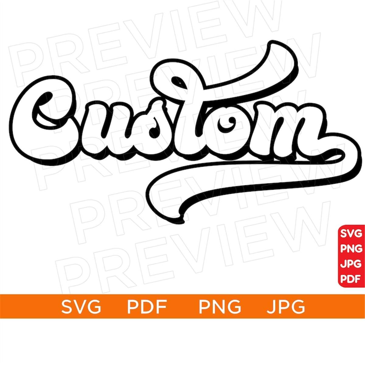Custom Name SVG, pdf, png, jpg, Custom Team Spirit Svg, Cust - Inspire ...
