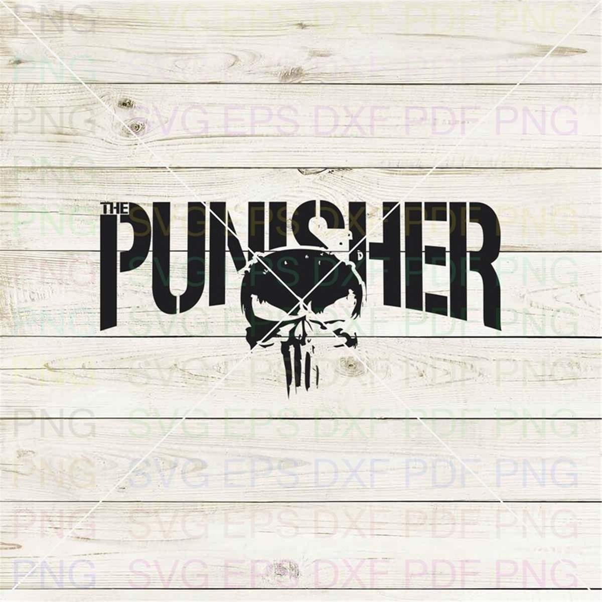 Punisher Silhouette 023 Svg Dxf Eps Pdf Png, Cricut, Cutting | Inspire ...