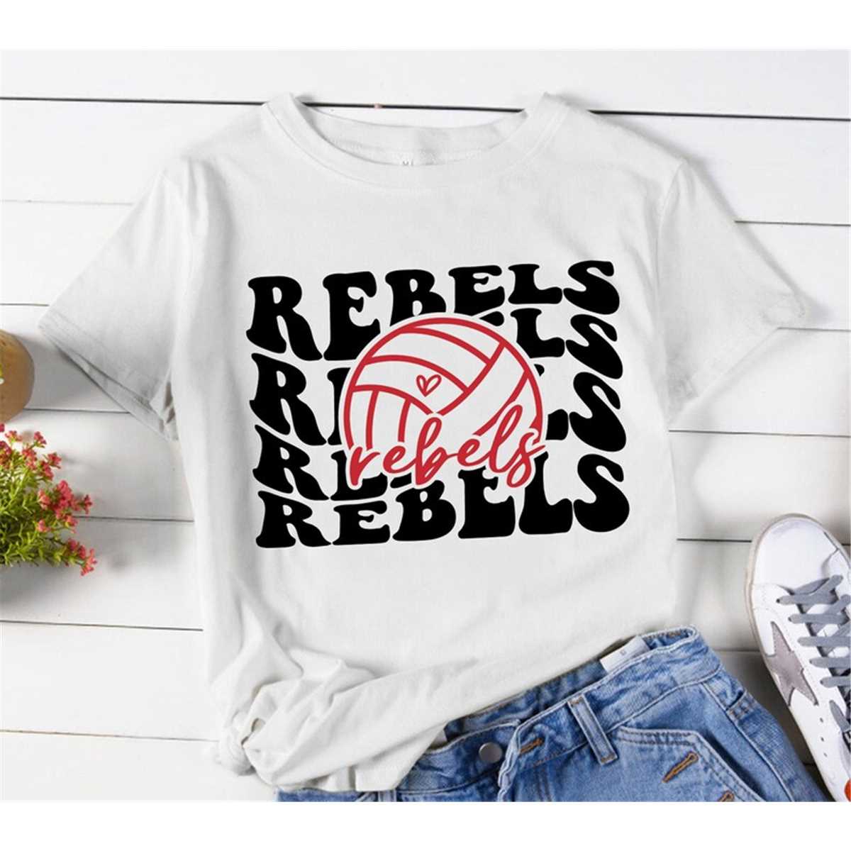 Rebels Volleyball SVG PNG, Rebels svg,Stacked Rebels svg,Reb - Inspire ...