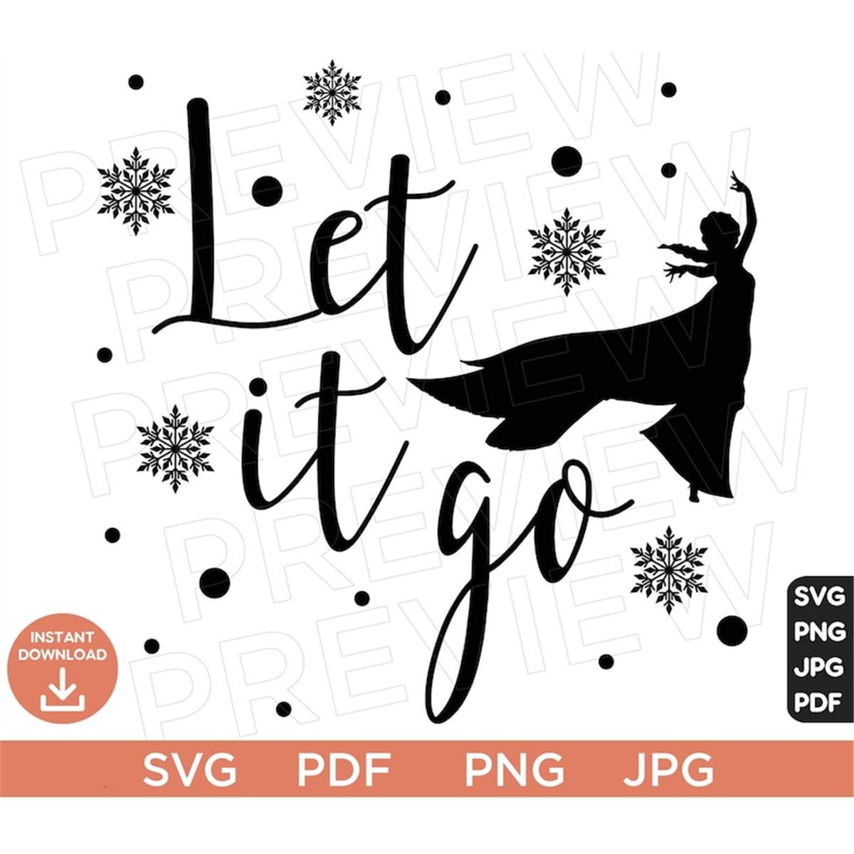 Frozen SVG Let It Go Disneyland Ears, Ana Elsa SVG Clipart L - Inspire ...