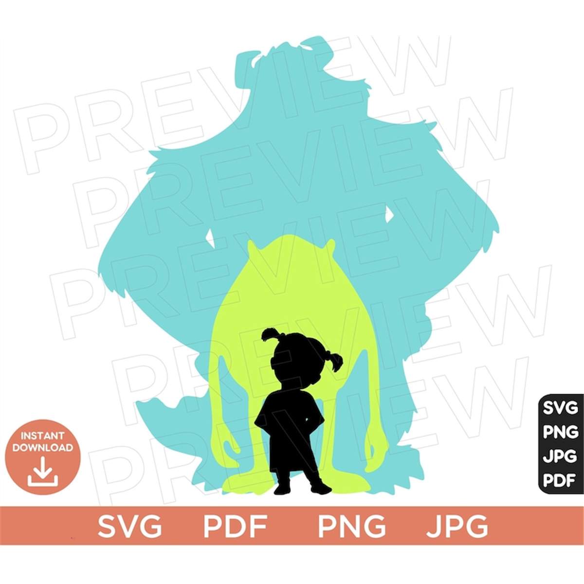 Monsters Inc SVG Ears, Boo Sully Mike Monsters At Work Disne - Inspire ...