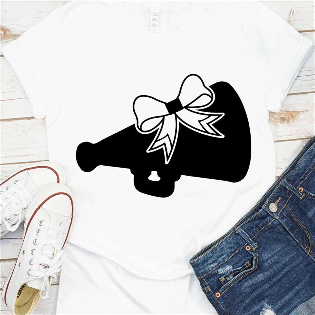 Cheer ribbon SVG, Cheerleading SVG, Cheer svg, Megaphone svg - Inspire ...