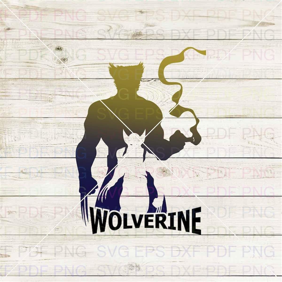 Wolverine Silhouette Svg Dxf Eps Pdf Png, Cricut, Cutting fi | Inspire ...
