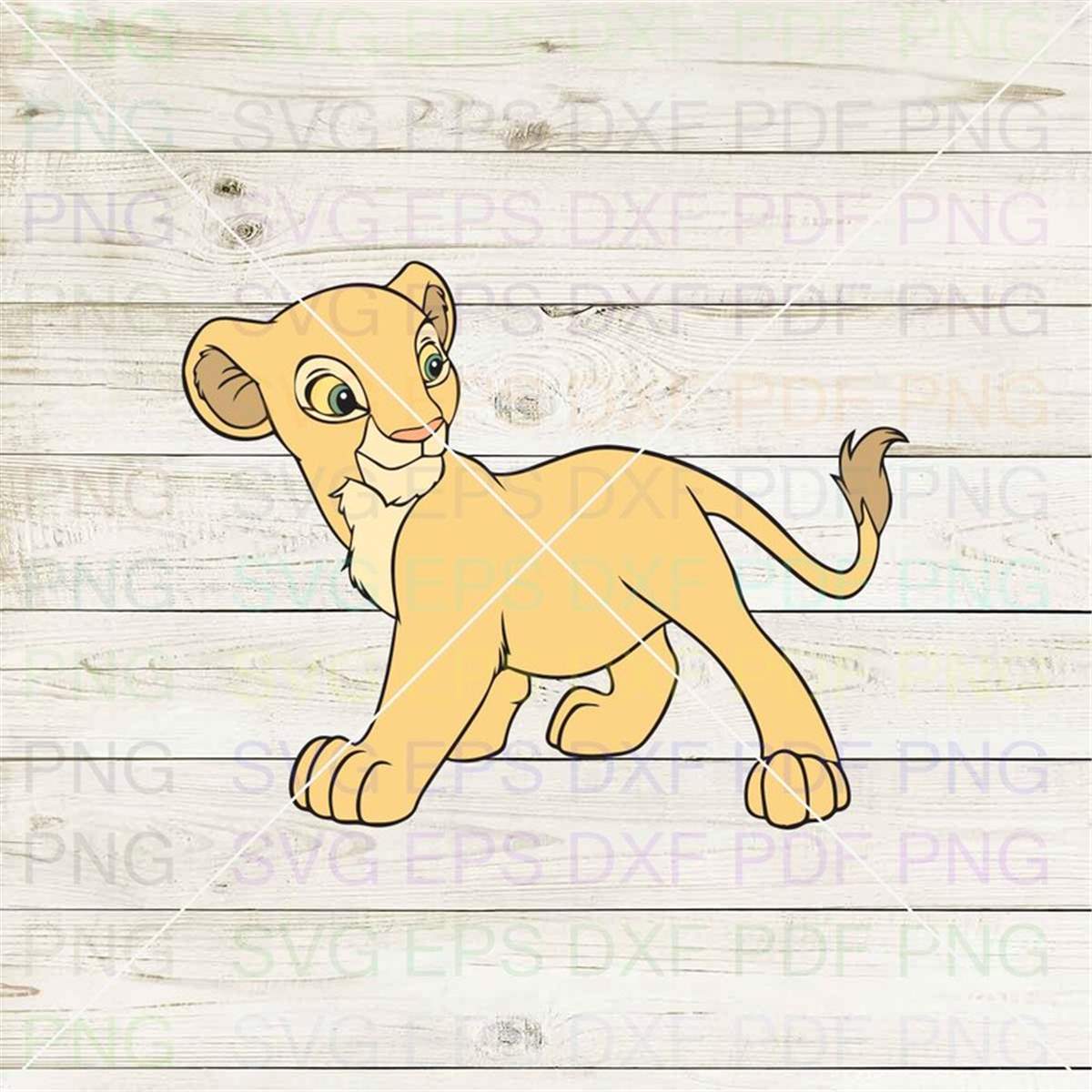 Nala The Lion King 004 Svg Dxf Eps Pdf Png, Cricut, Cutting | Inspire ...