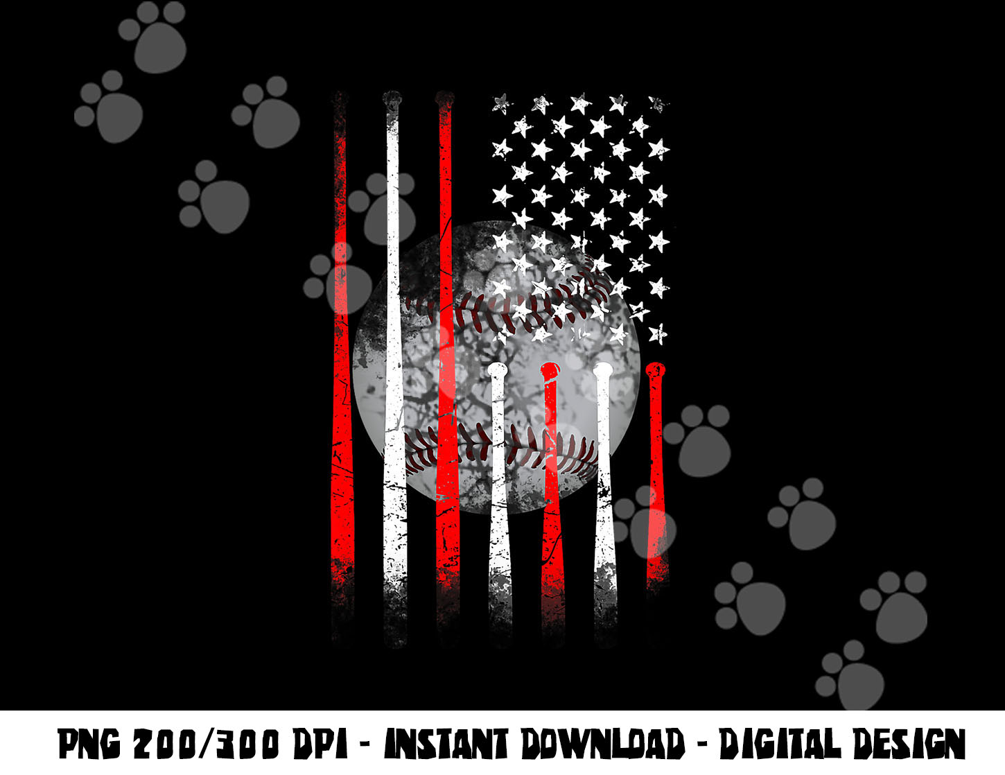 Baseball USA Flag American Flag Vintage png, sublimation cop | Inspire ...