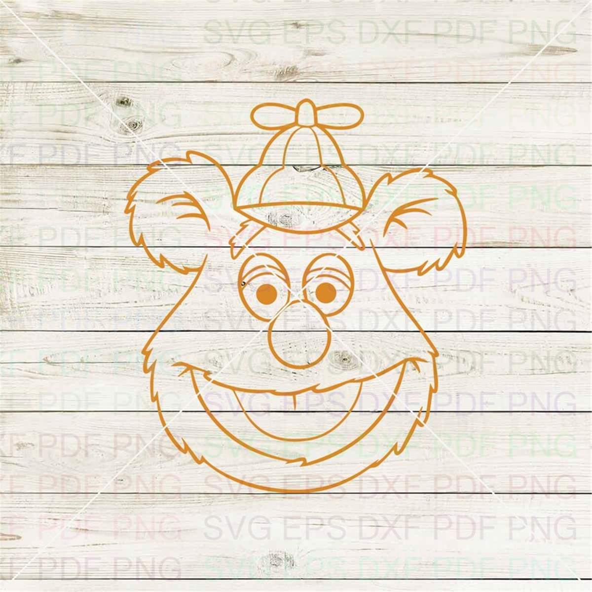 Baby Fozzie Outline Muppet Babies 006 Svg Dxf Eps Pdf Png, C | Inspire ...