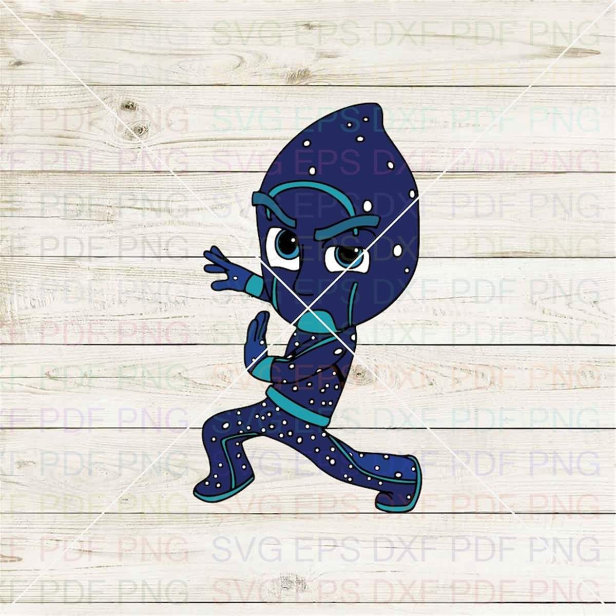 Night Ninja Pj Masks 015 Svg Dxf Eps Pdf Png, Cricut, Cuttin | Inspire ...