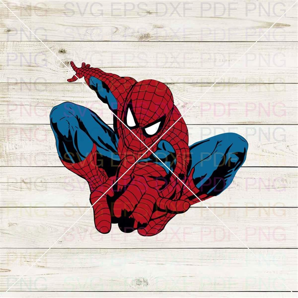 Spider Man Silhouette 011 Svg Dxf Eps Pdf Png, Cricut, Cutti | Inspire ...
