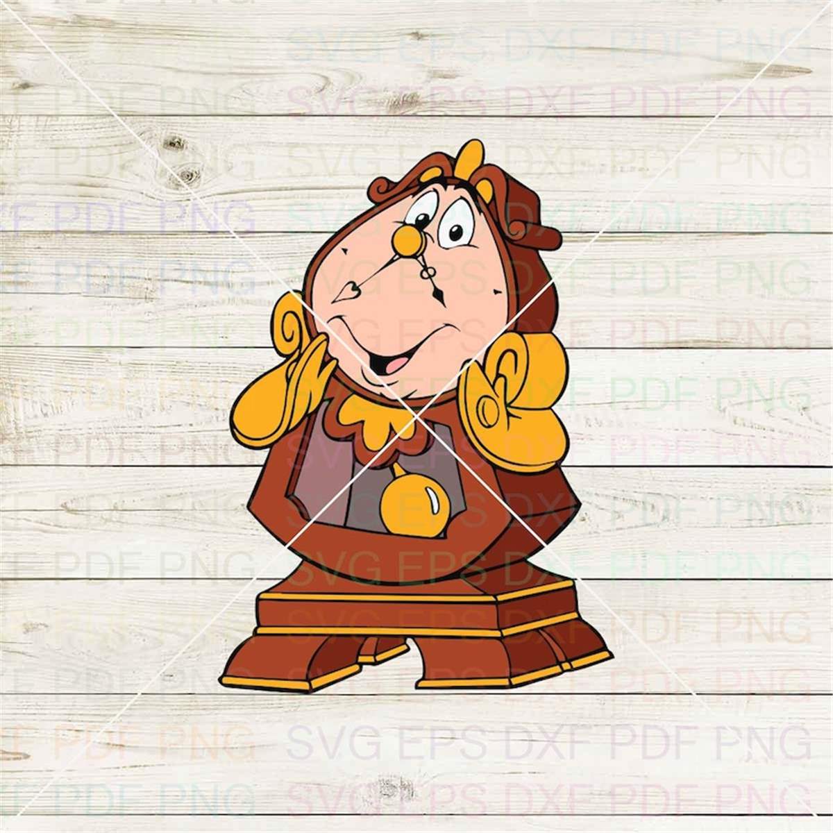Lumiere Cogsworth Fifi Beauty And The Beast 032 Svg Dxf Eps | Inspire ...