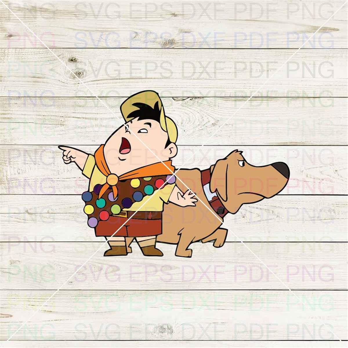 Russell And Dog Dug Up 006 Svg Dxf Eps Pdf Png, Cricut, Cutt | Inspire ...