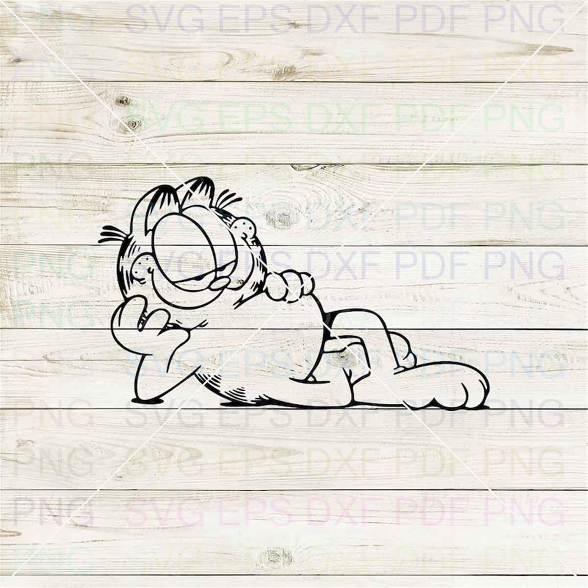 Garfield Silhouette 011 Svg Dxf Eps Pdf Png, Cricut, Cutting | Inspire ...