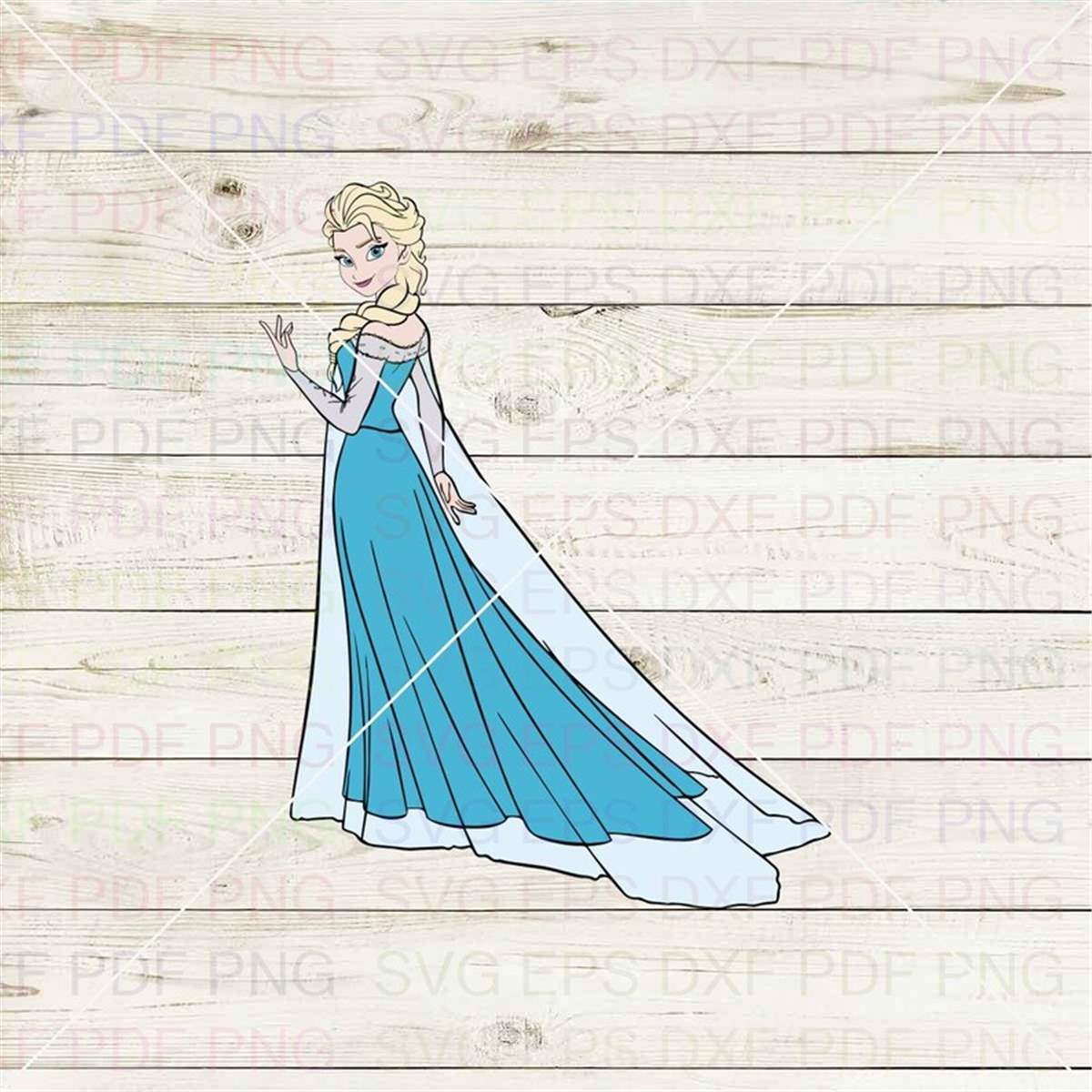 Elsa Frozen 007 Svg Dxf Eps Pdf Png, Cricut, Cutting file, V | Inspire ...