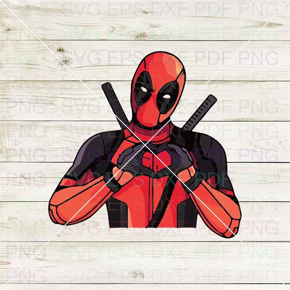 Deadpool 026 Svg Dxf Eps Pdf Png, Cricut, Cutting file, Vect | Inspire ...