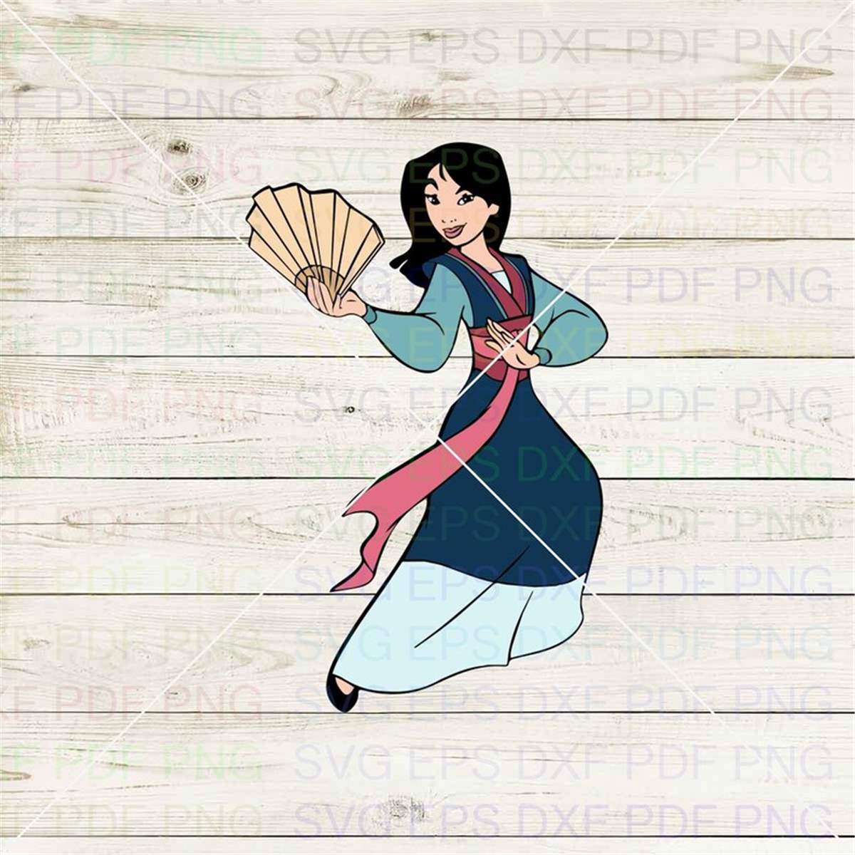Mulan 003 Svg Dxf Eps Pdf Png, Cricut, Cutting file, Vector, - Inspire ...