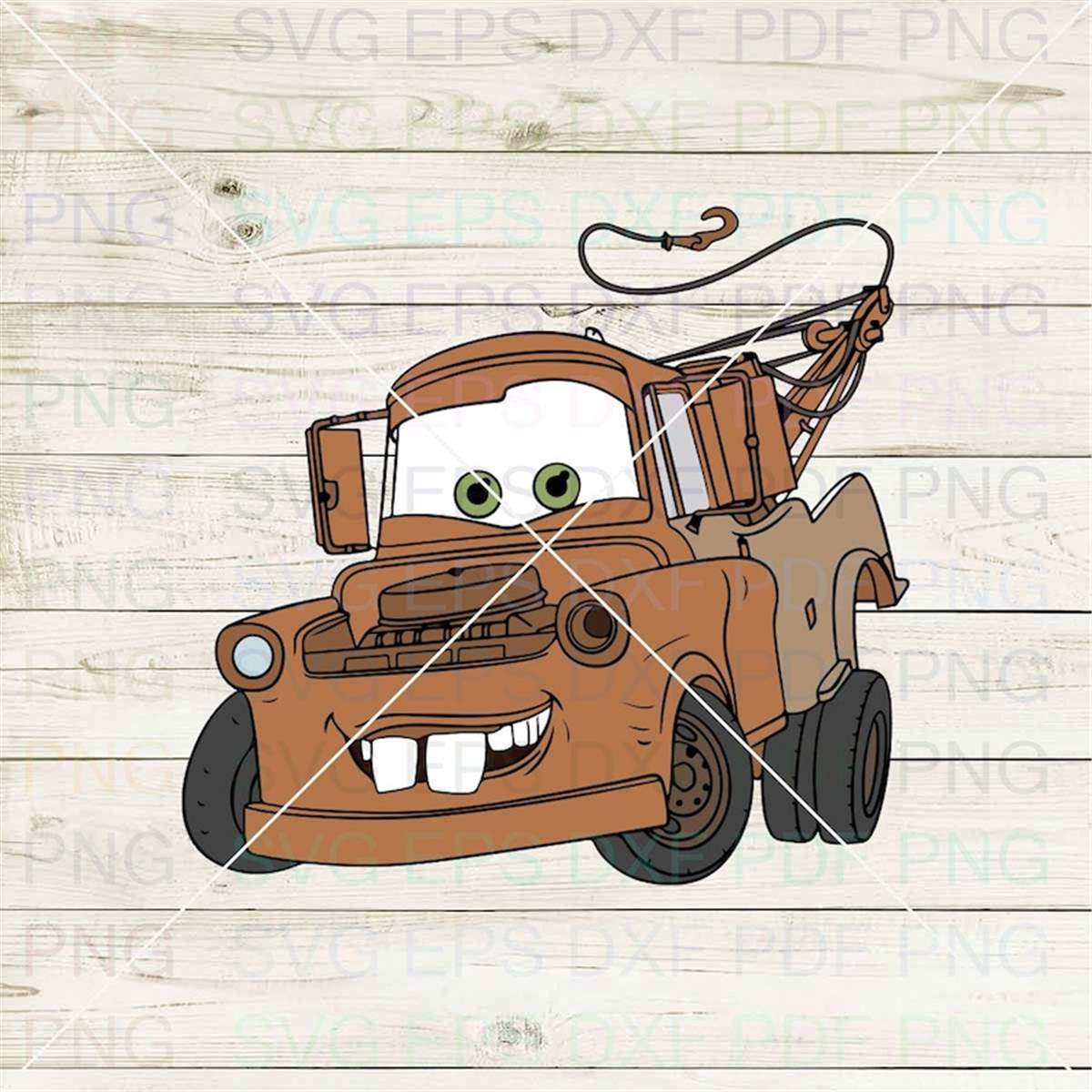 Mater Car Cars 014 Svg Dxf Eps Pdf Png, Cricut, Cutting file | Inspire ...