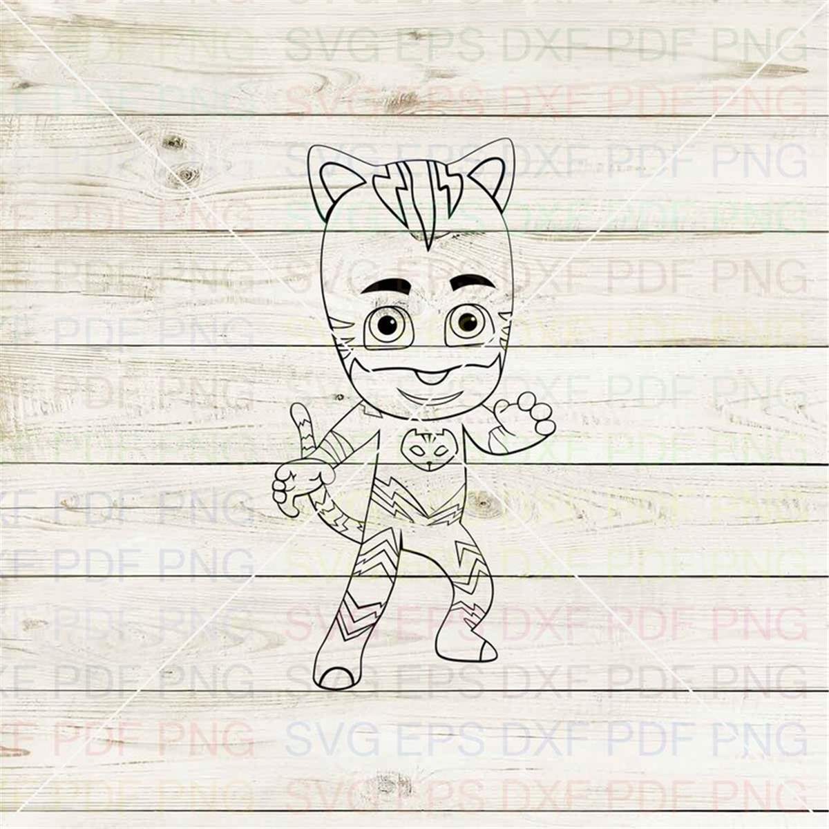 Catboy Silhouette Pj Masks 029 Svg Dxf Eps Pdf Png, Cricut, | Inspire ...