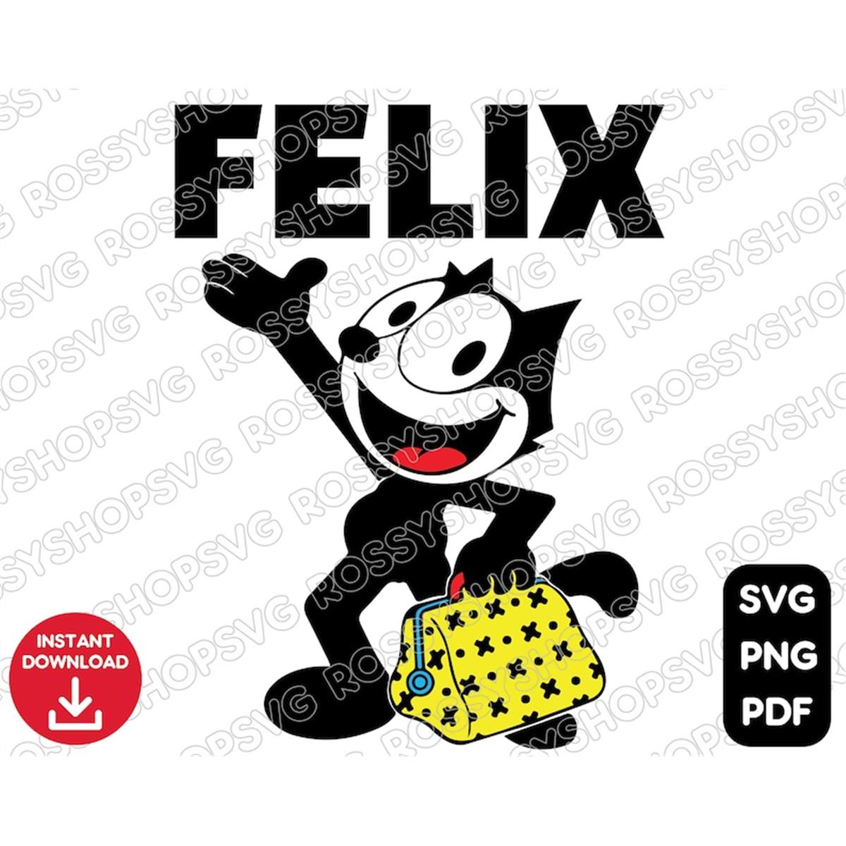 Felix the cat SVG PNG PDF / T-shirt svg / Cutting file / Cof - Inspire ...