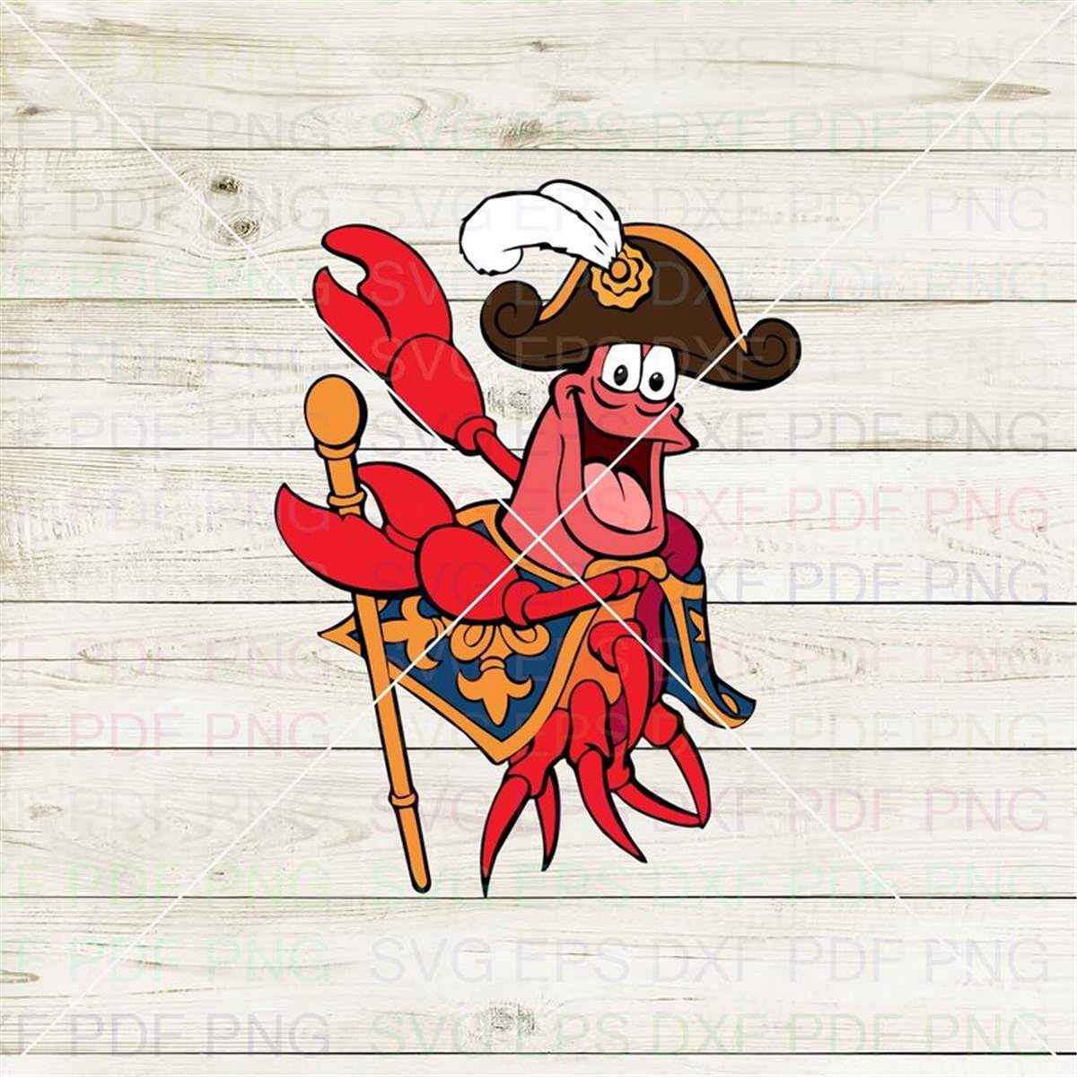 Sebastian The Crab The Little Mermaid 022 Svg Dxf Eps Pdf Pn | Inspire ...