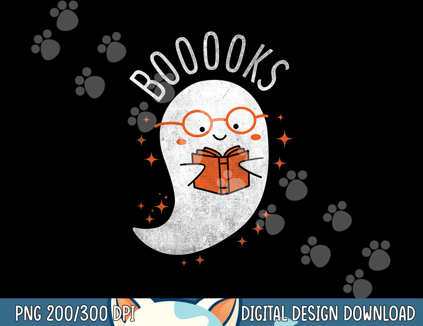 Booooks Ghost Funny Halloween Teacher Book Library Reading p | Inspire ...