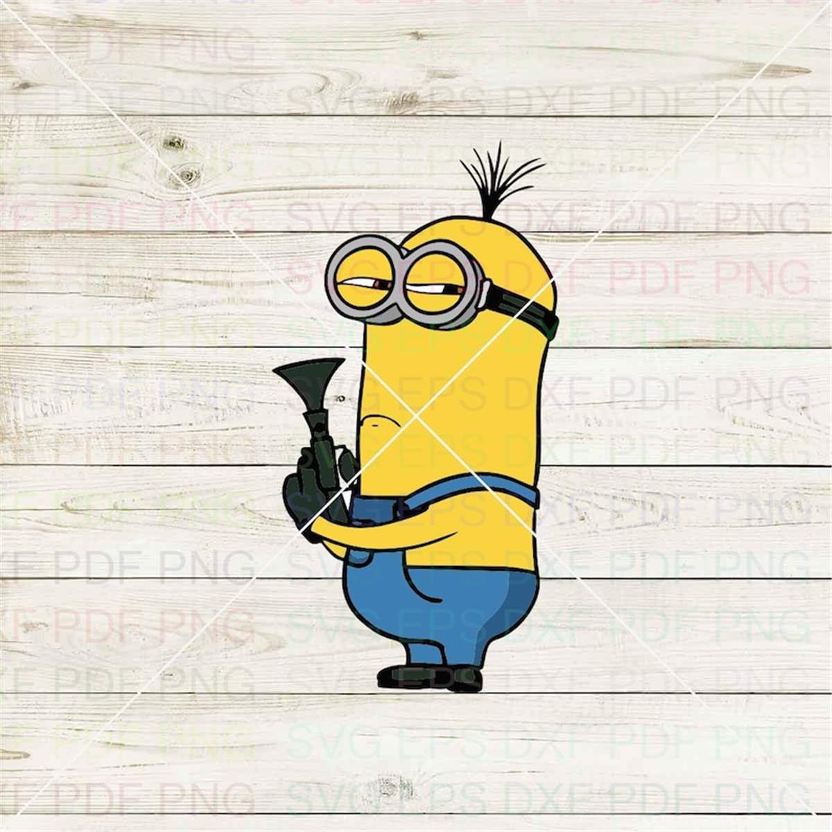 Minions 006 Svg Dxf Eps Pdf Png, Cricut, Cutting file, Vecto | Inspire ...