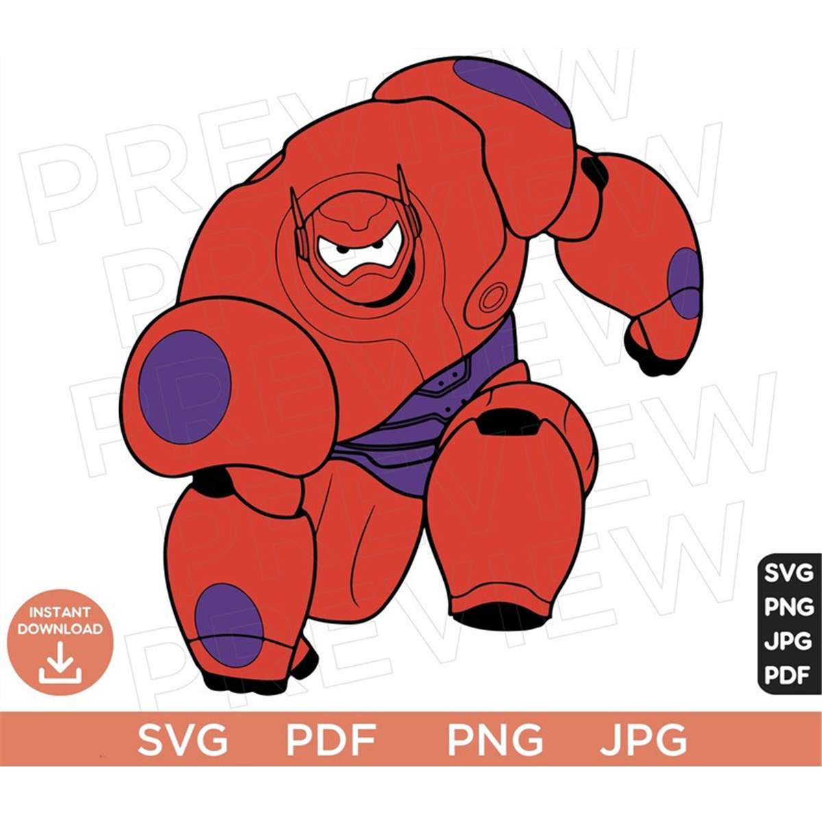 Baymax SVG Big Hero png clipart , Disneyland ears svg clipa - Inspire ...